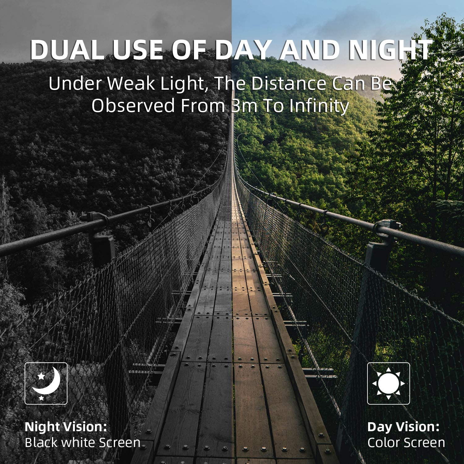 Monokular Teleskop mit Nachtsicht Infrarot Nachtfernrohr